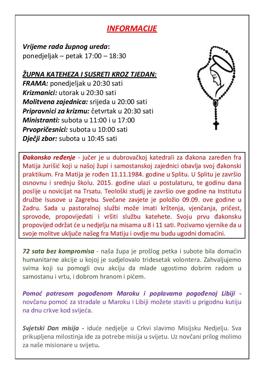 15. listopada 2023. | Župa Rožat